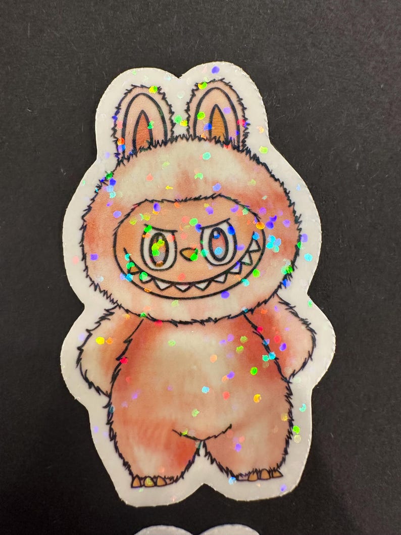 Labubu Vinyl Sticker: Waterproof Popmart Monster Art - Etsy