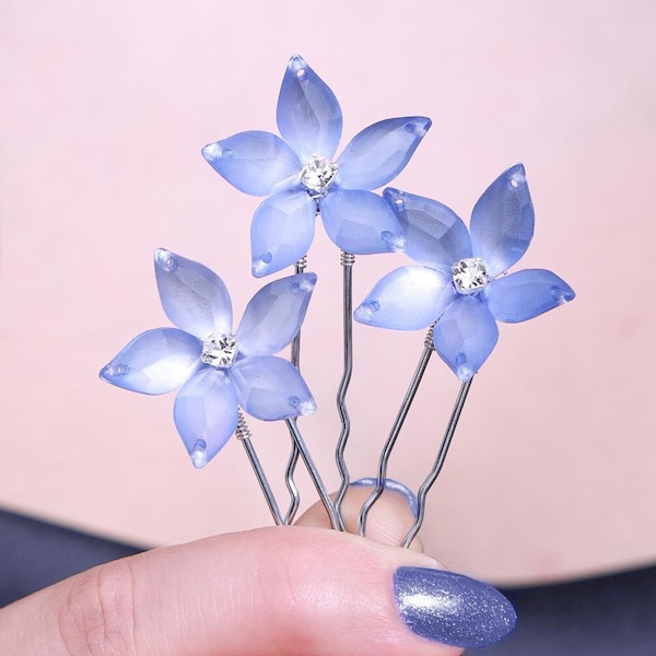 Periwinkle Hair Pin - Etsy