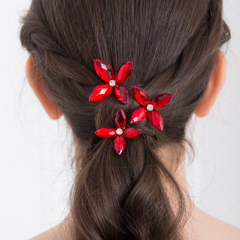 Red Hair Flower - Etsy