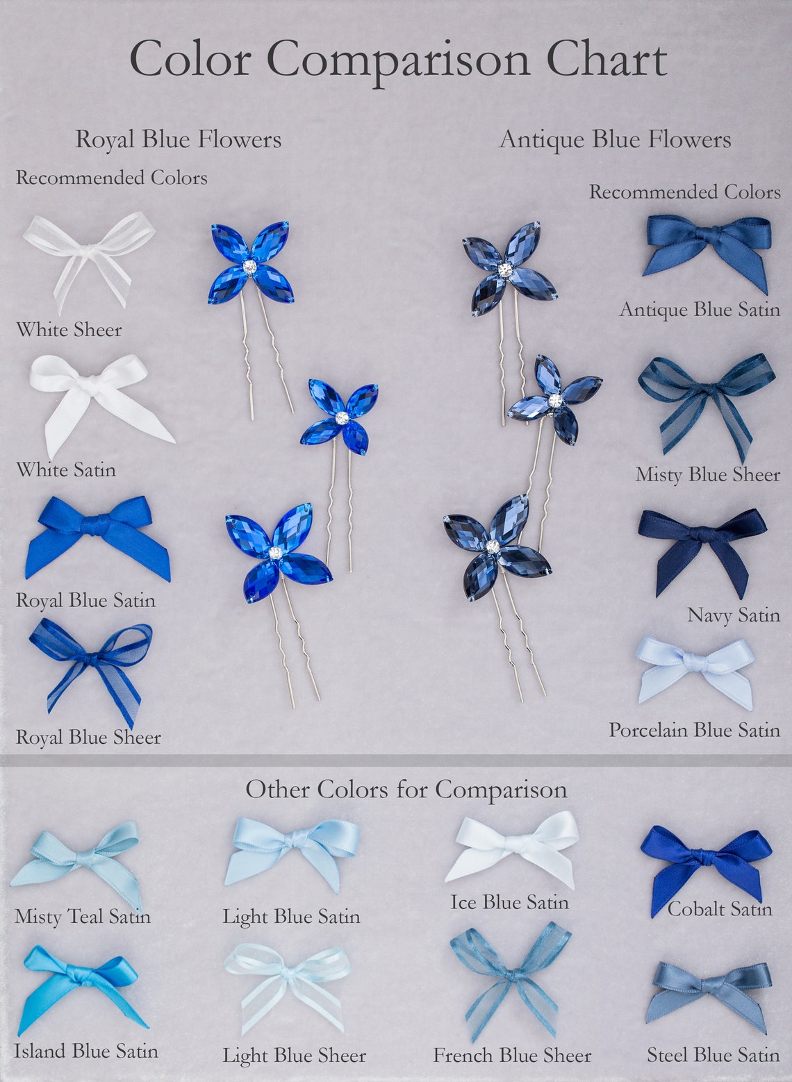 Connor Boutonniere in Antique Blue & Porcelain Blue Luster - Etsy