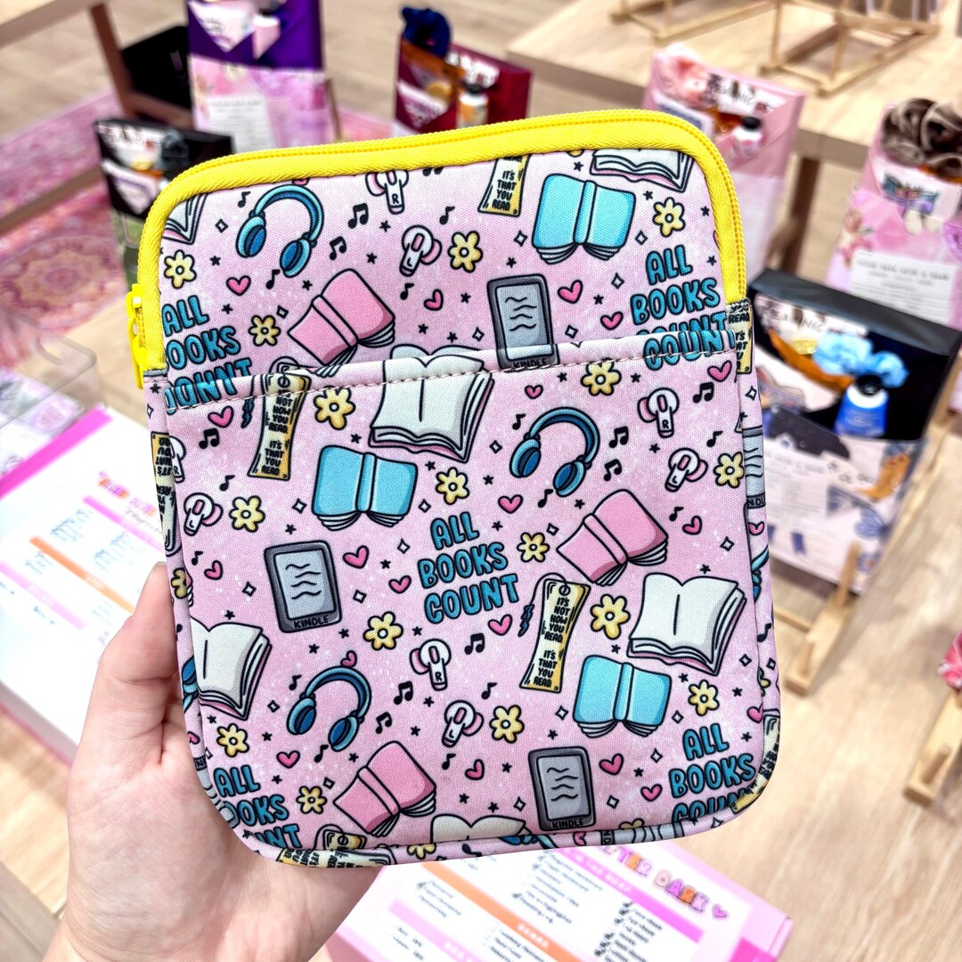 All Books Count Kindle Sleeve (oopsie) | Waterproof | Zipper | Pocket ...