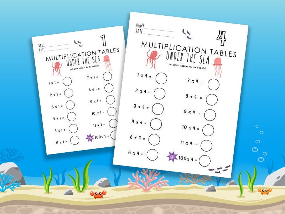 Printable Multiplication Worksheets - Homework - Study Help ...