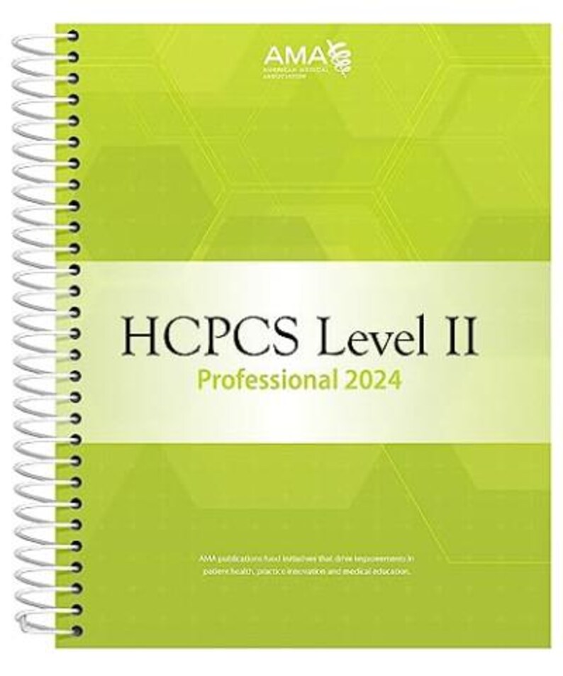 HCPCS 2024 Level II – Official Professional Edition by the American ...
