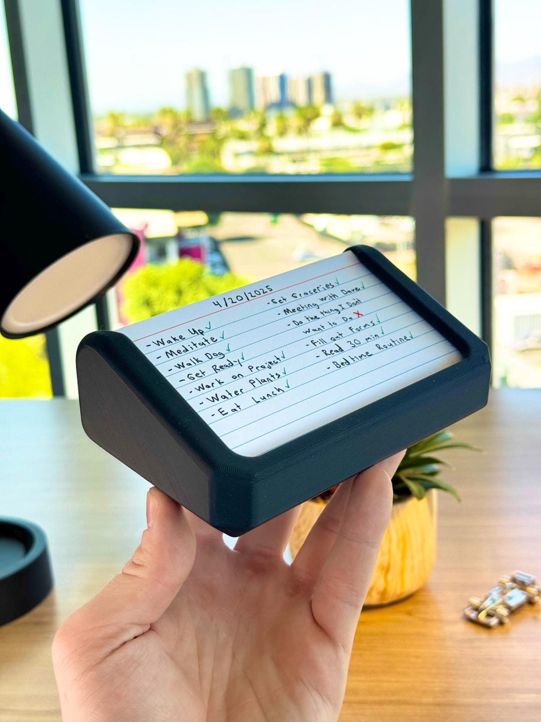 The Slide – Index Card Stand for Daily Focus & Productivity (cards and ...