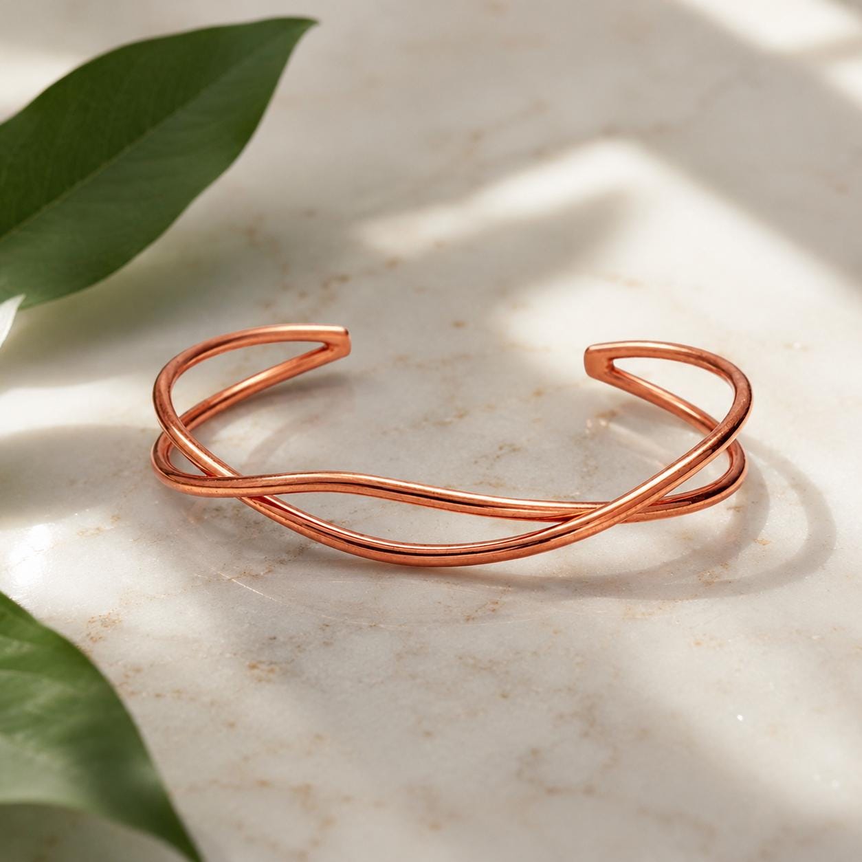 Handmade Copper Cuff Bracelet, Twisted Wire Bangle, Minimalist ...