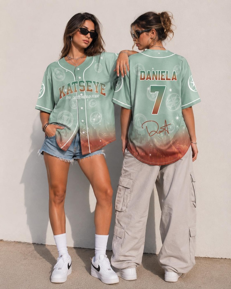 KATSEYE the Wildworld Tour Baseball Jersey | Personalized Kpop Concert ...