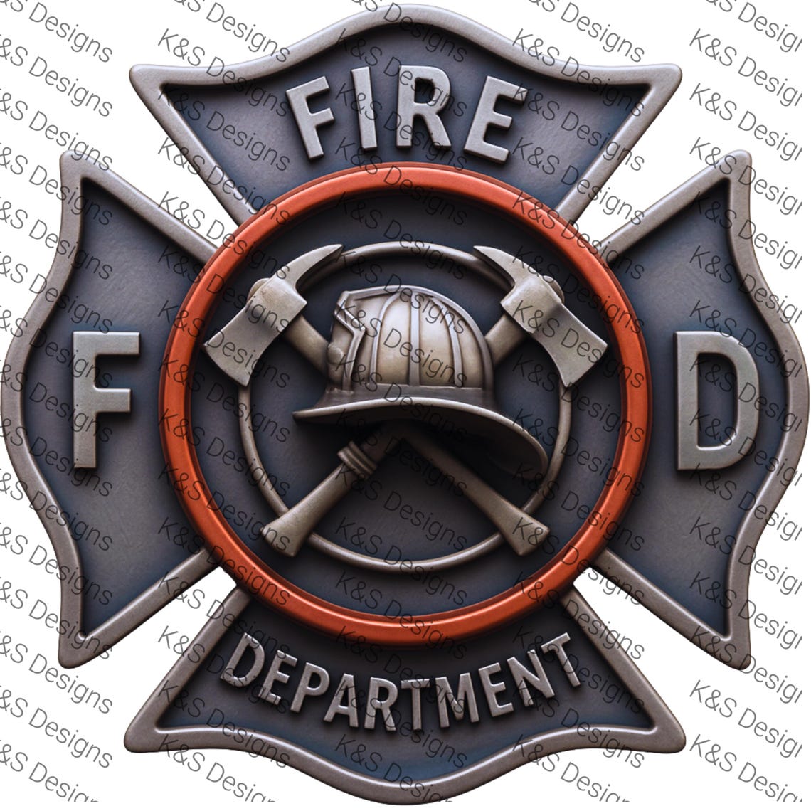 3 Firefighter Emblem PNG Bundle | Maltese Cross Fire Dept Badges | Fire ...