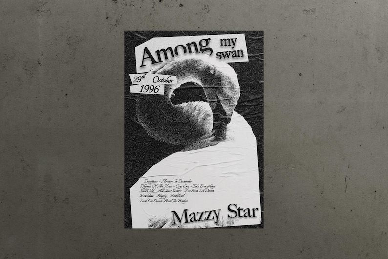 Mazzy Star 'among My Swan' Poster: Dream Pop Album Art - Etsy
