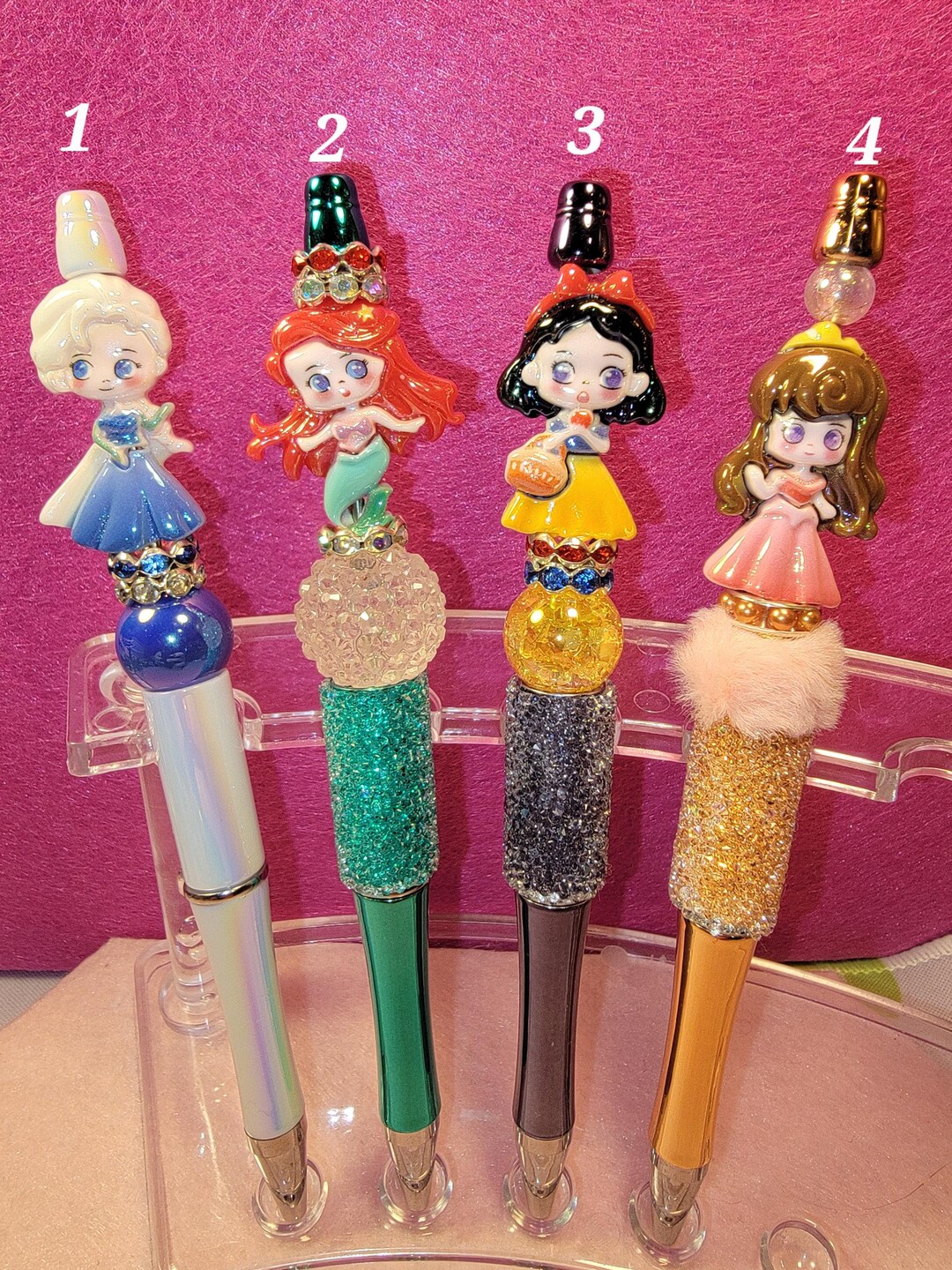 Disney Princess Beaded Pens - Etsy