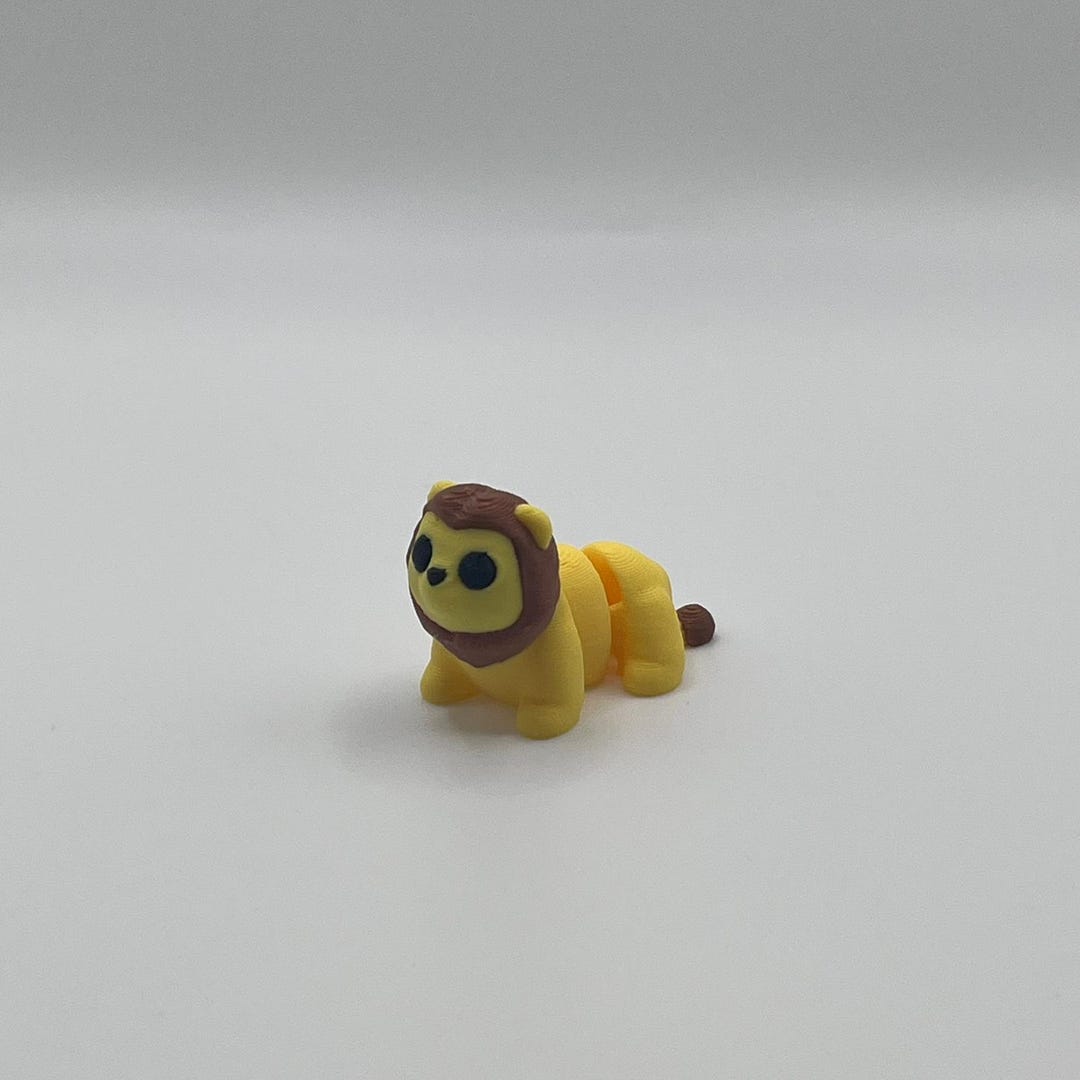 Mini Lion Cub Figurine – 3D Printed Pocket-sized Animal Collectible - Etsy