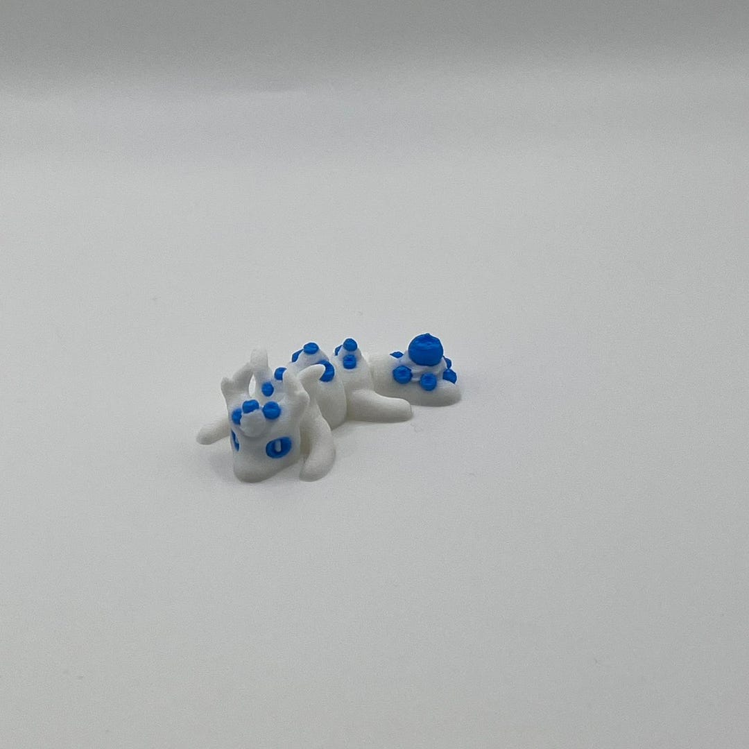 Blueberry Dragon – 3D Printed Articulated Fantasy Collectible - Etsy