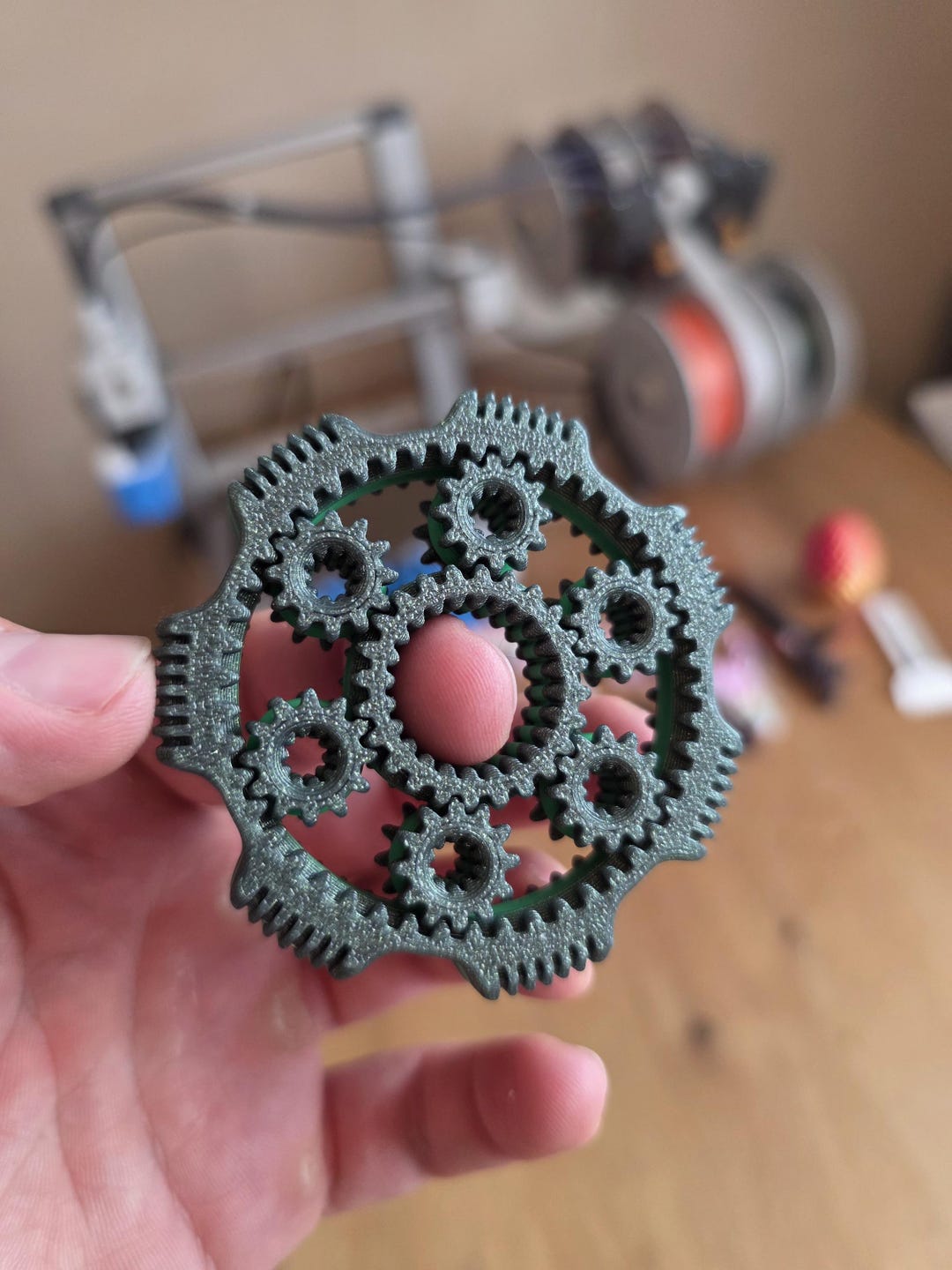 Planetary Gears Fidget Spinner 3D Printed, Fun STEM Toy, Made to Order ...