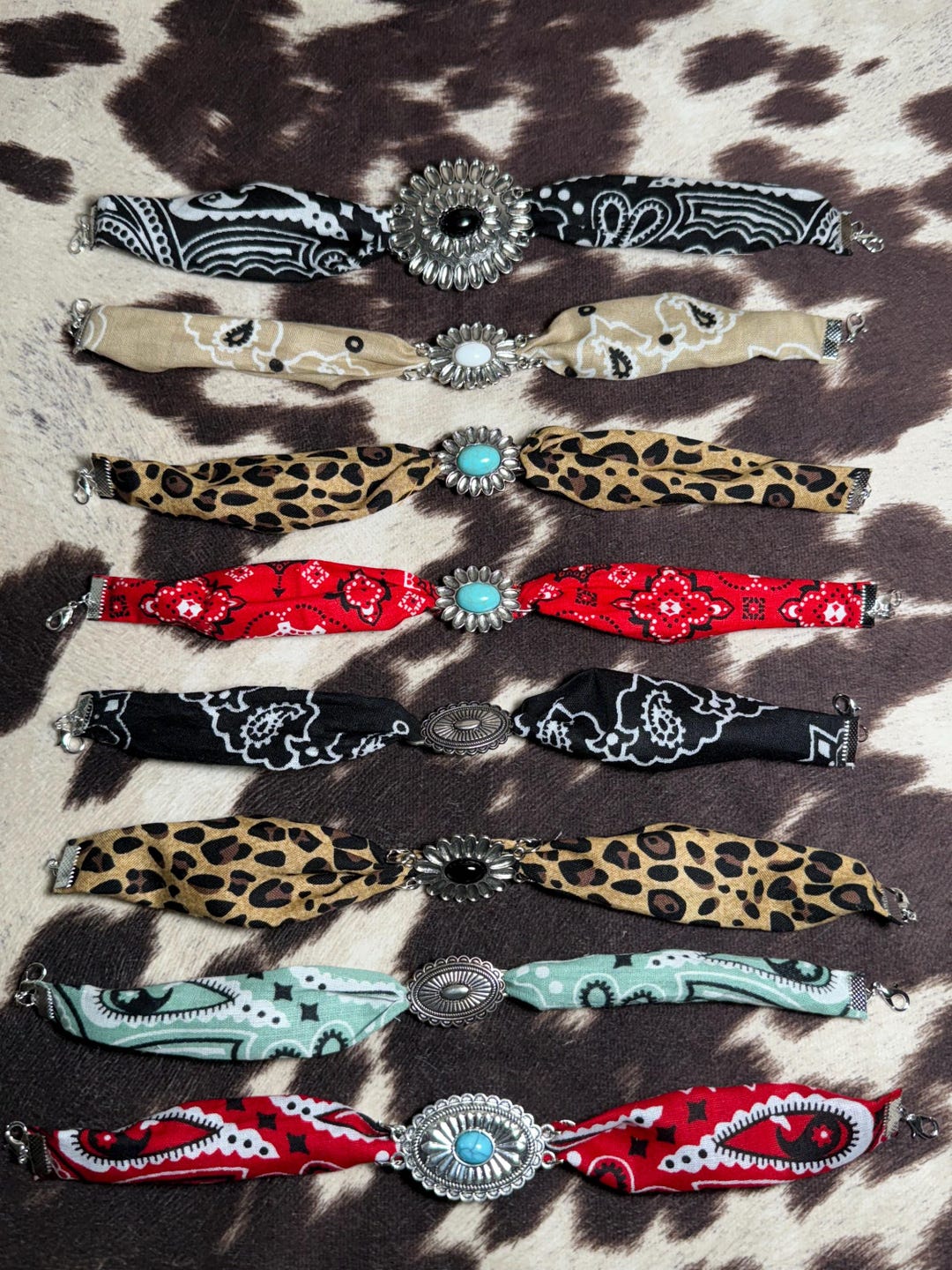 Western Bandana Trucker Hat Chain With Concho - Etsy