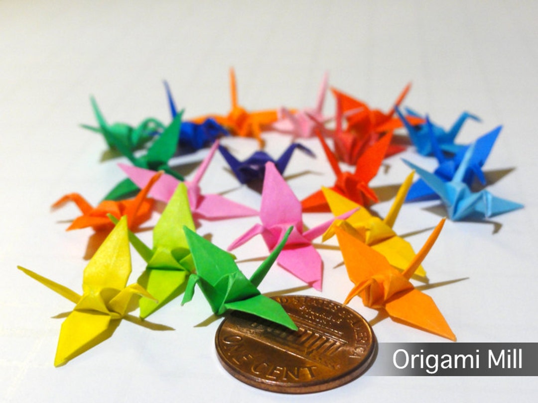 1 Inch Solid Color Cranes (20 Pieces in 20 Rainbow Colors) - Etsy