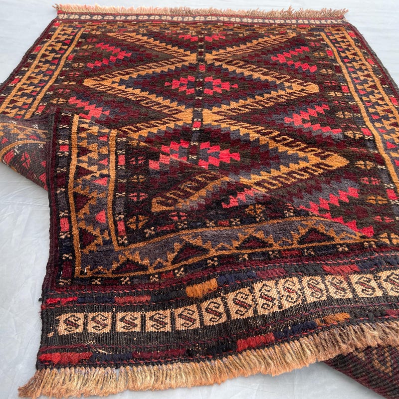 Vintage 2x3 Rug Faded - Etsy
