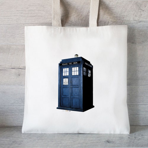 Doctor Who TARDIS Tote Bag - Etsy