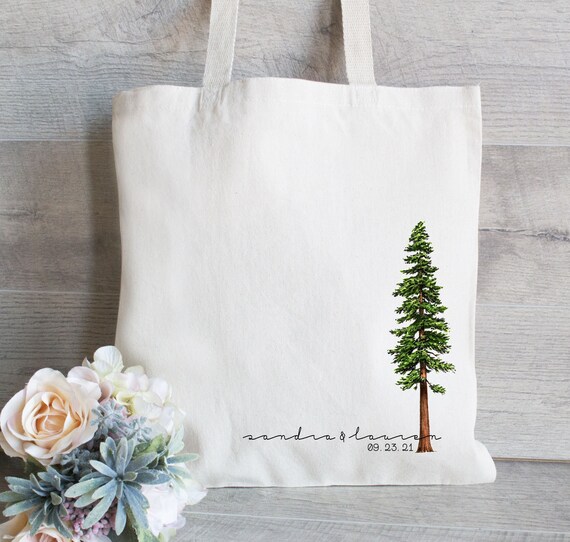 Wedding Redwoods Tote Bag Bach Bash Gift Bag Girls Weekend - Etsy