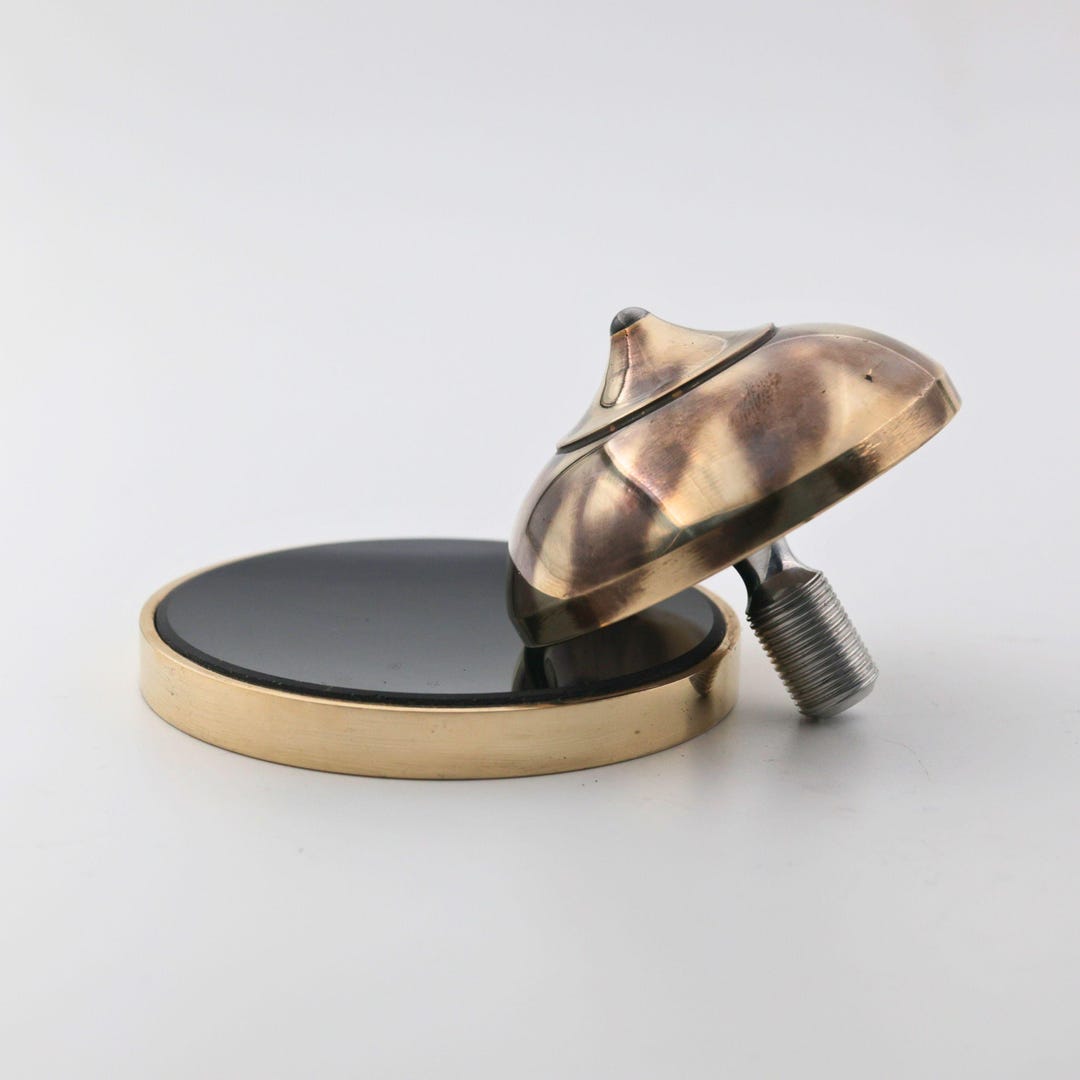 Orbitron Handmade Spinning Top – Custom Small Pocket Spin Top, 16 ...