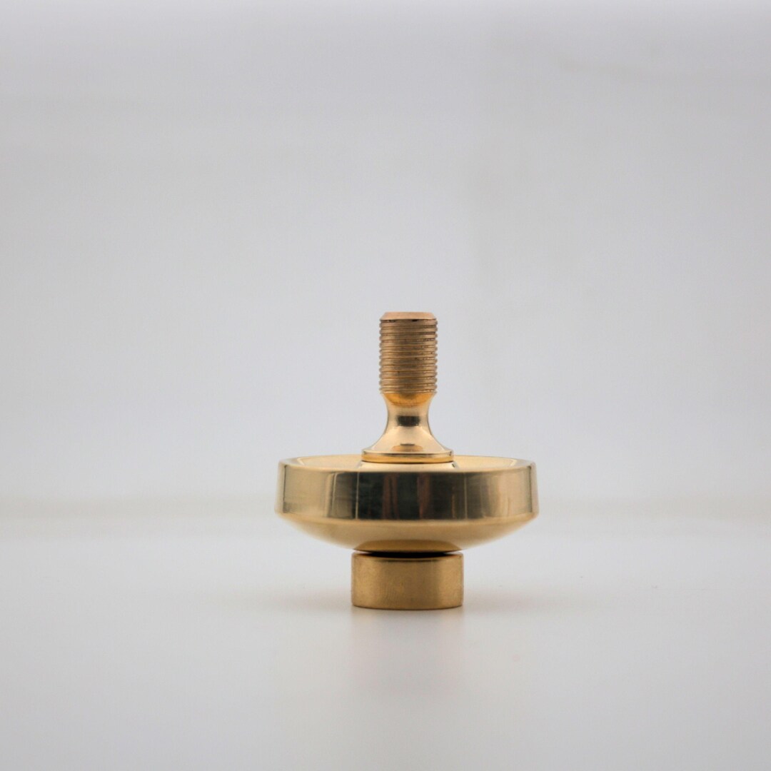 Brass Spinning Top – Keepsake Desk Toy, 8-minute Spin Time - Etsy