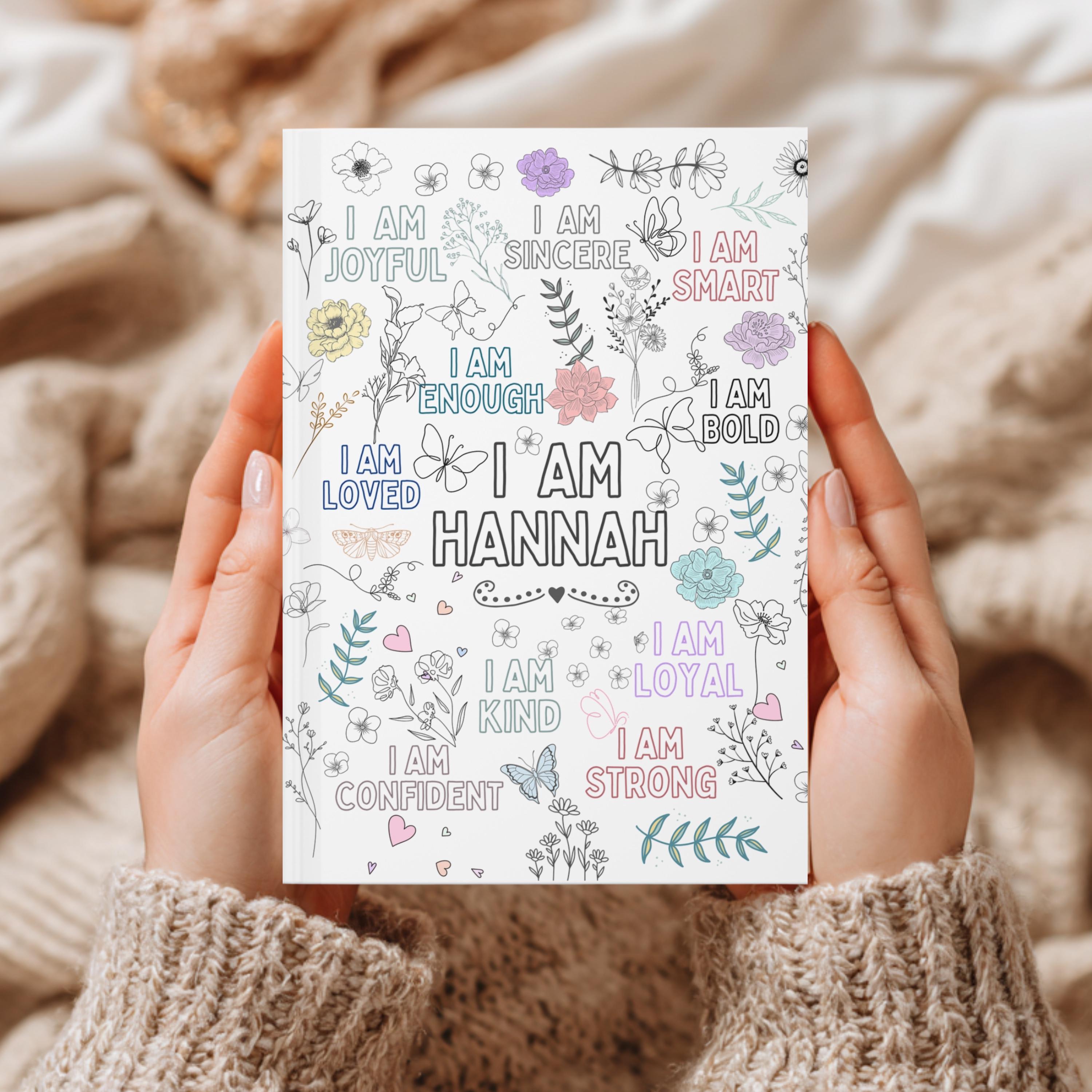 I Am Positive Affirmations Journal | Personalized Name Notebook, Gift ...
