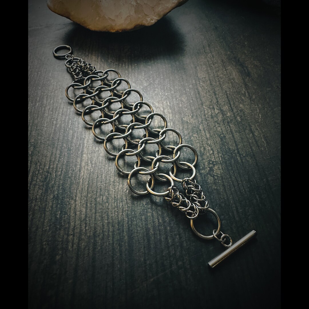 Chainmaille Cuff... A Heavy Metal Standard - Etsy