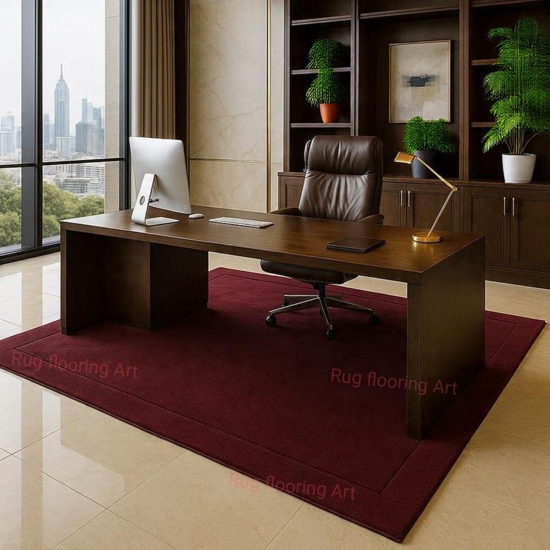 Hand-tufted NK Deep Red Carpet, Rug Modern 100% Wool Area Rugs for ...
