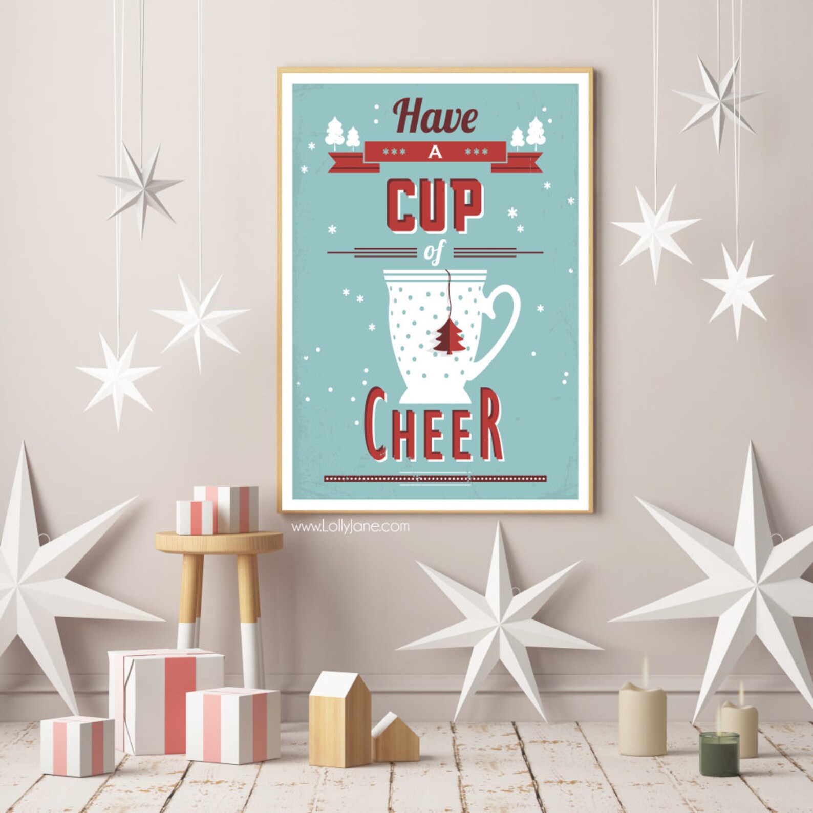 Have a cup of cheer Christmas printable-INSTANT DOWNLOAD | Etsy