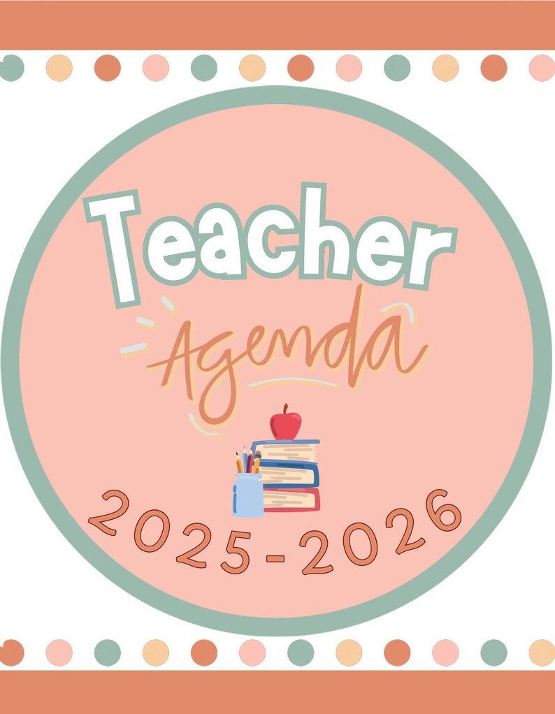 Teacher Agenda/ Agenda Del Docente (2025-2026) - Etsy