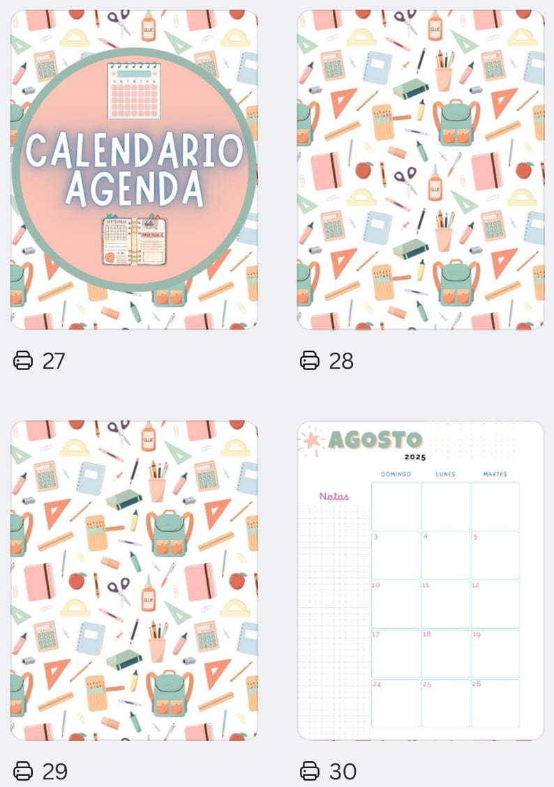 Teacher Agenda/ Agenda Del Docente (2025-2026) - Etsy