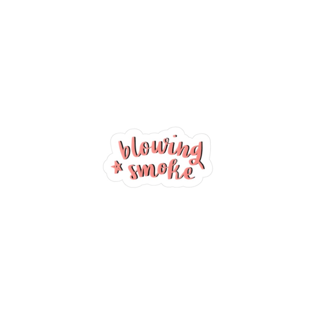 Blowing Smoke Gracie Abrams Inspired Kiss-cut Vinyl Decals - Lyrics ...