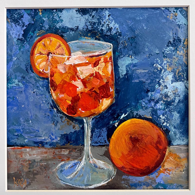 Cocktail Painting - Etsy