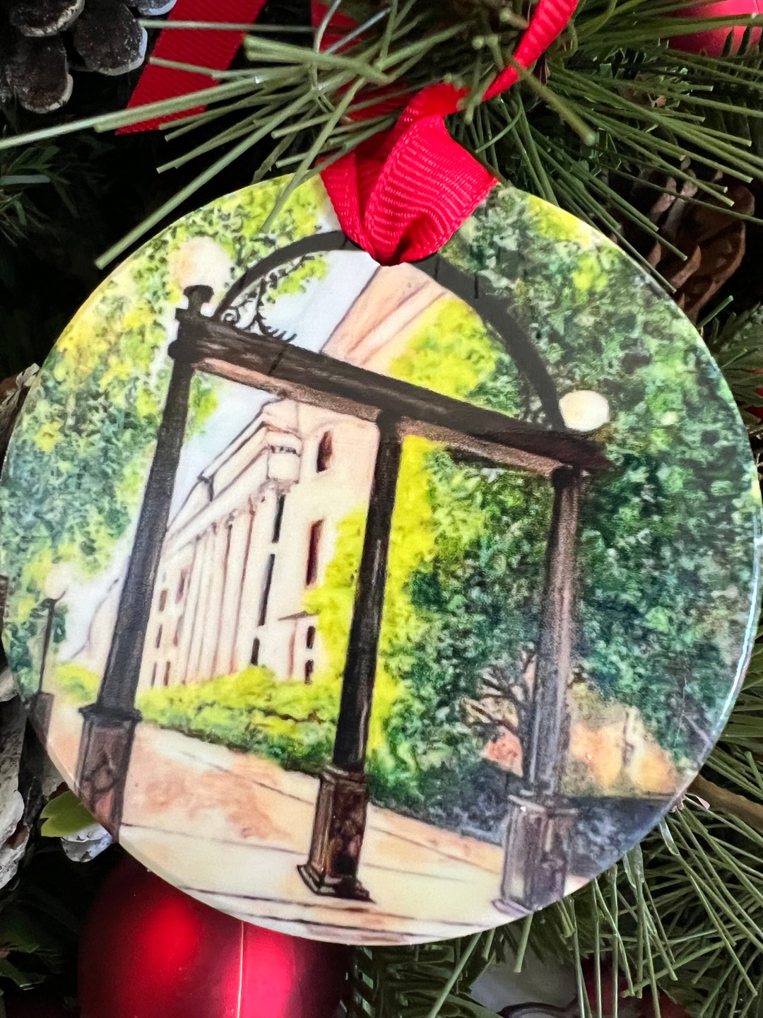 UGA Arches Ornament: University of Georgia Graduate Gift - Etsy