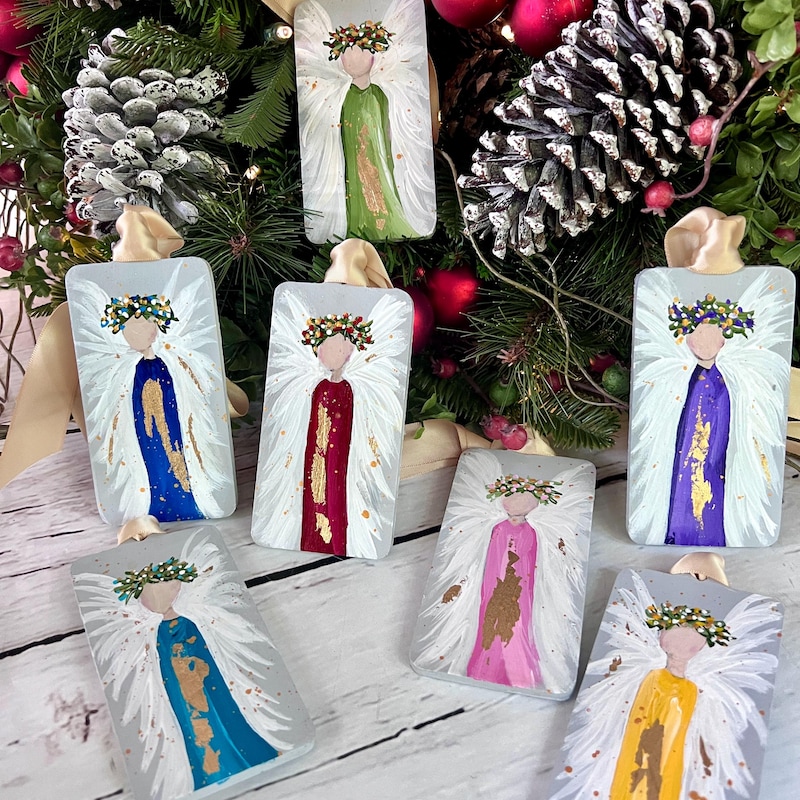 Acrylic Hand Painted Angel - Etsy