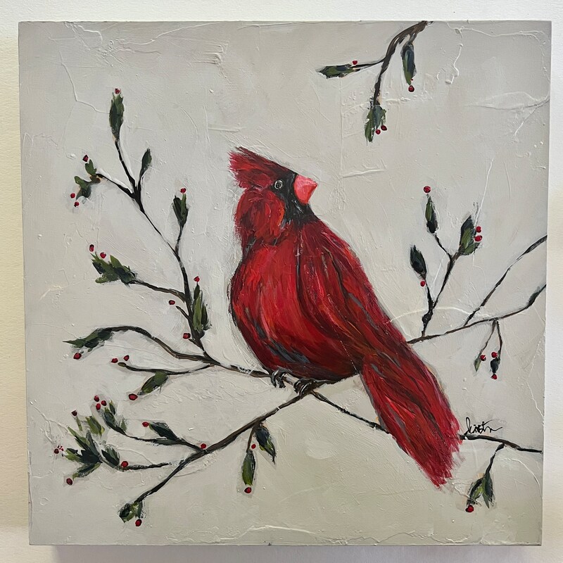 Cardinal Painting - Etsy