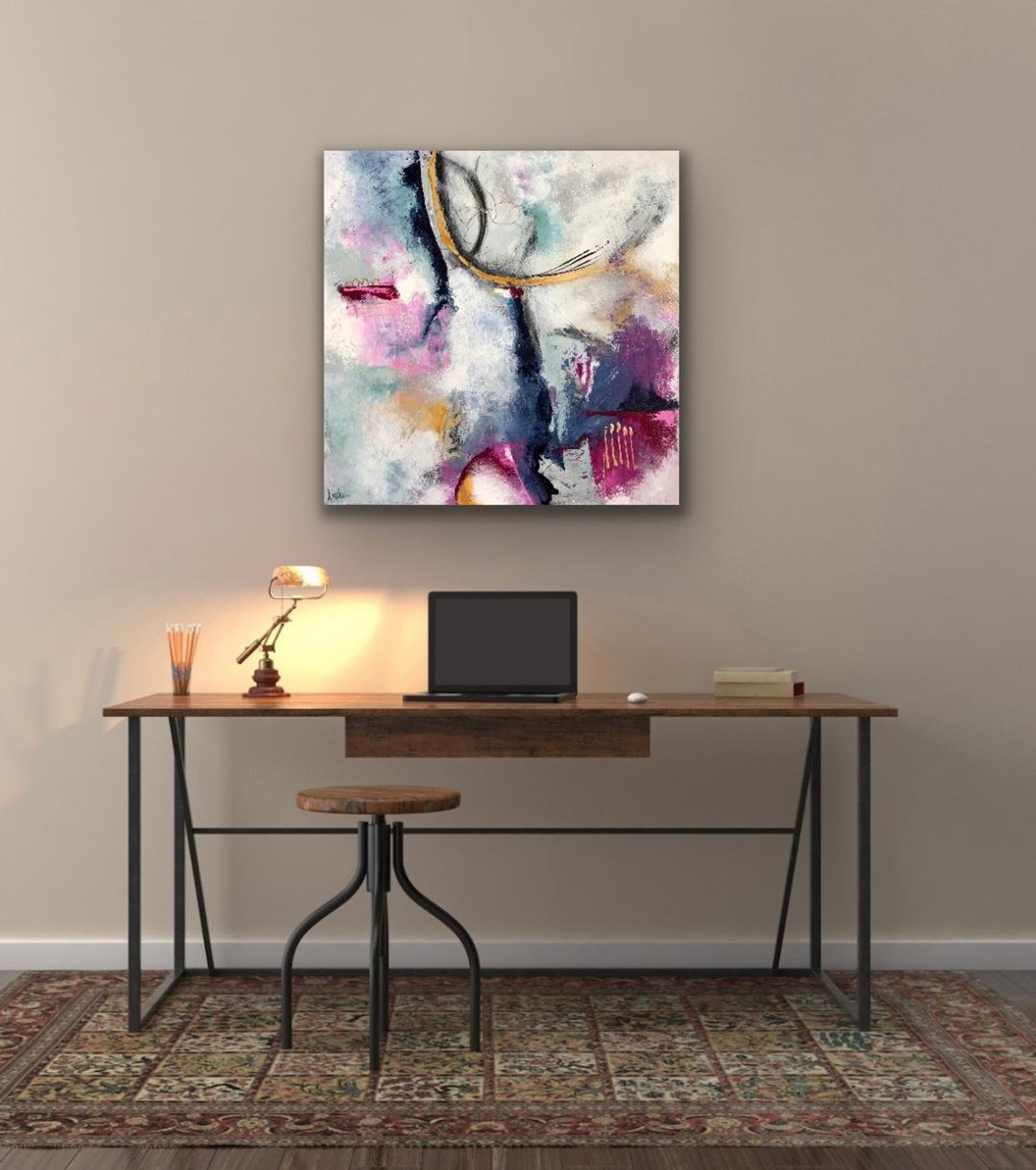 Abstract Original Art Painting Fine Art Decor - Etsy