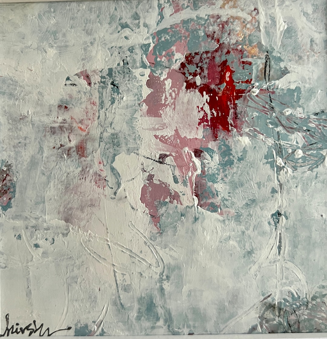 Abstract Fine Art Painting, Fine Art, Mixed Media on Paper, Room Decor ...