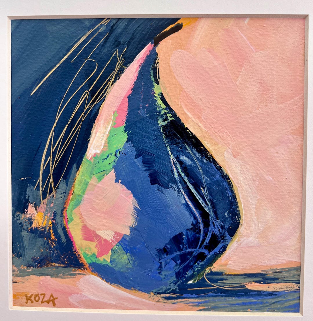 Pear, Kitchen Art, Abstract, Art, Painting, Fine Art Paper, Frame-ready ...