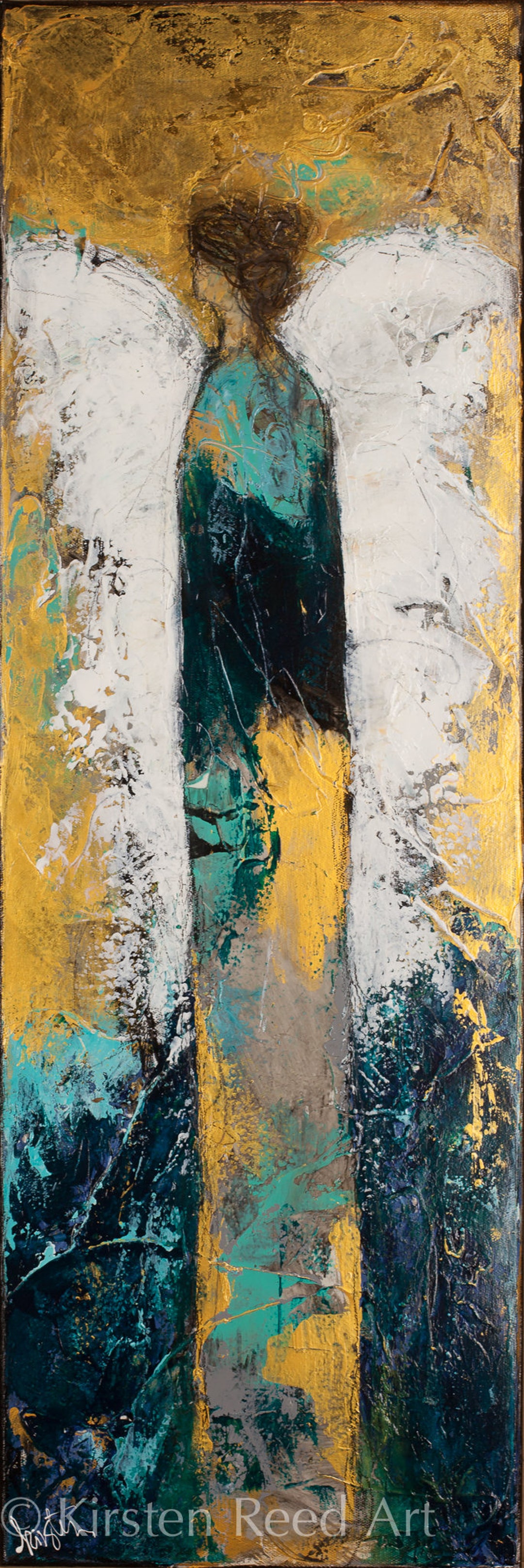 Angel Painting, Abstract Art, Canvas Print, Wall Decor, Art, Wall ...