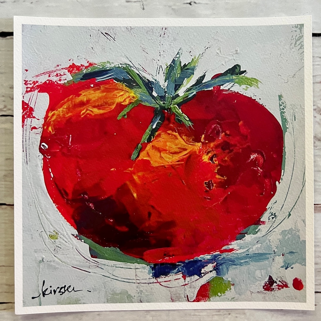 Abstract Tomato, Tomato Art, Kitchen Decor, Fruit, Vegetable, Fine Art ...