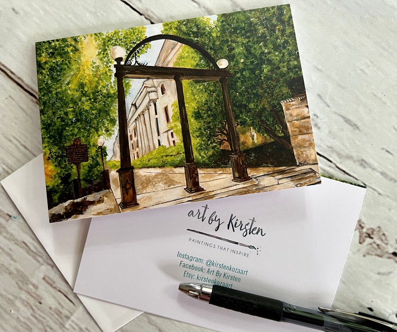 Note Cards, Stationery, University of Georgia, UGA Arch, Thank You ...