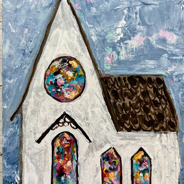 Church Painting - Etsy