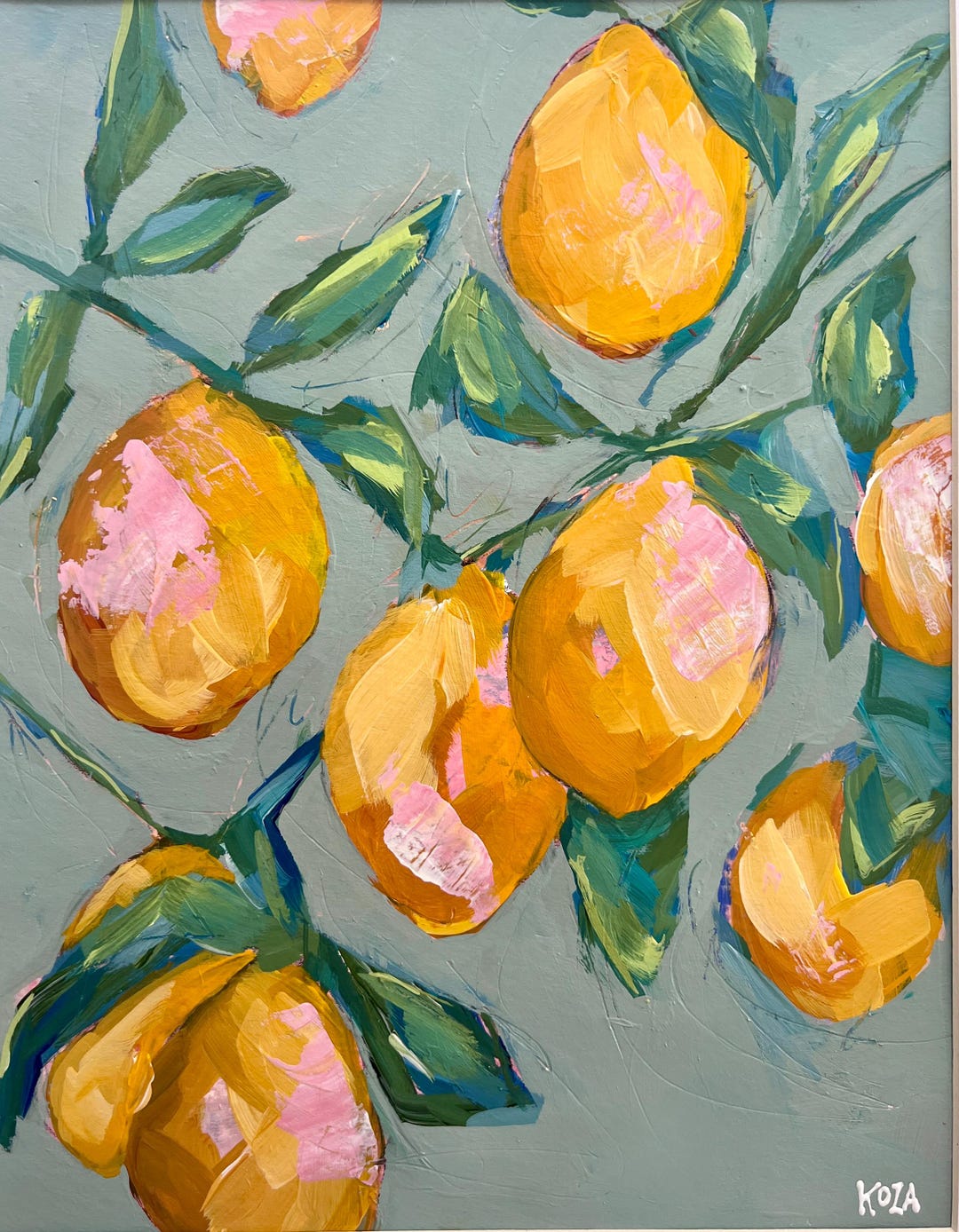 Lemon Art, Kitchen Lemons, Abstract Lemons, Lemon Tree, Fine Art ...