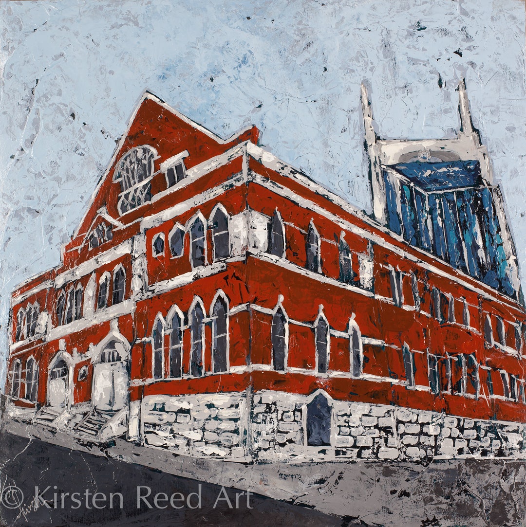 Ryman Auditorium, Music City, Abstract Art, Canvas or Paper Print ...