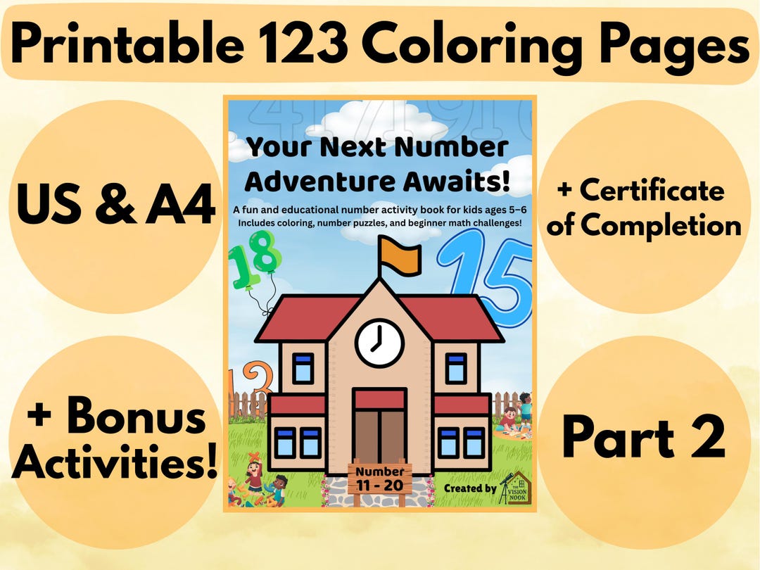 Number Tracing 11 to 20 Printable | Kids 123 Coloring Pages | Preschool ...