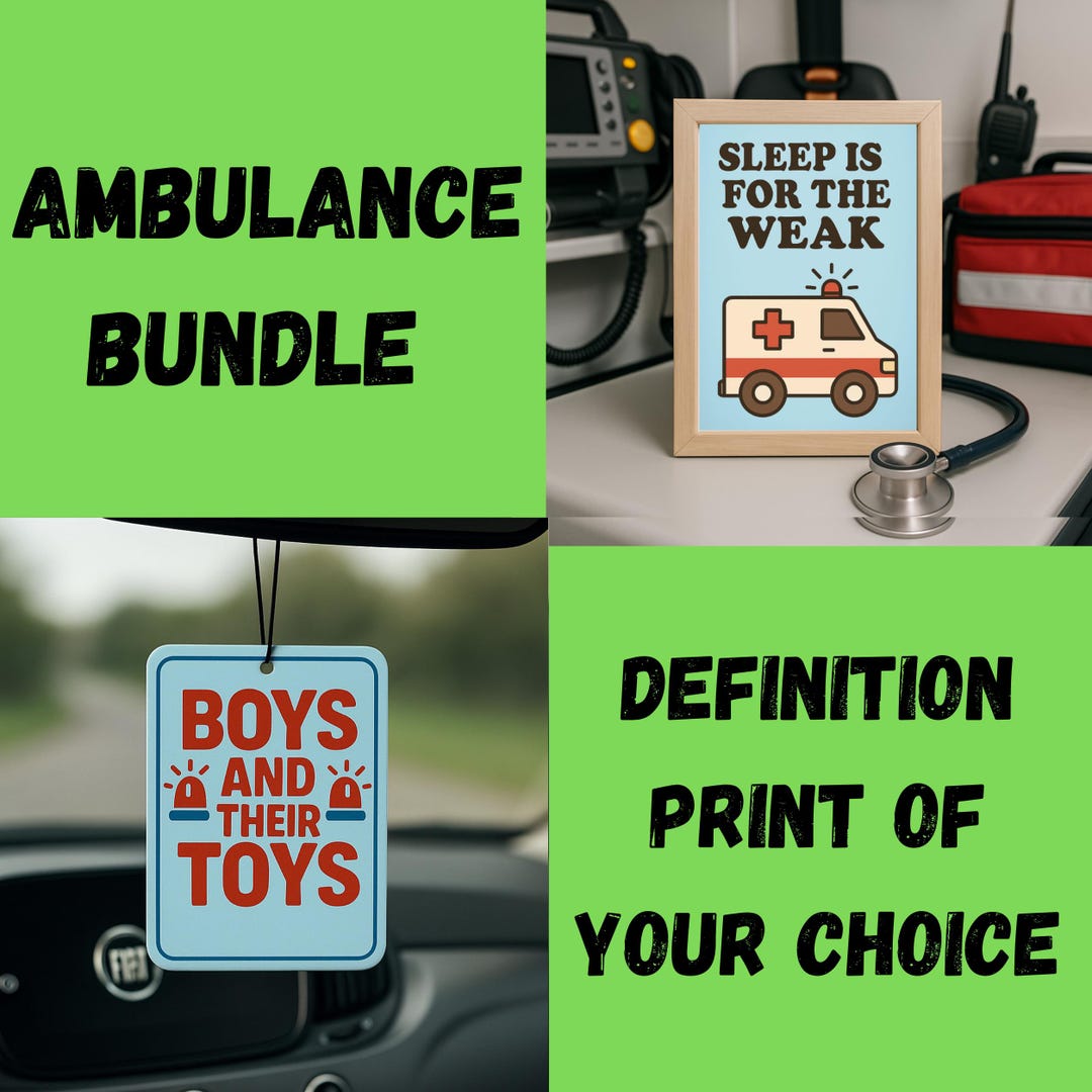 Ambulance Gift Box | Paramedic, Student Paramedic, EMT & AAP Present ...
