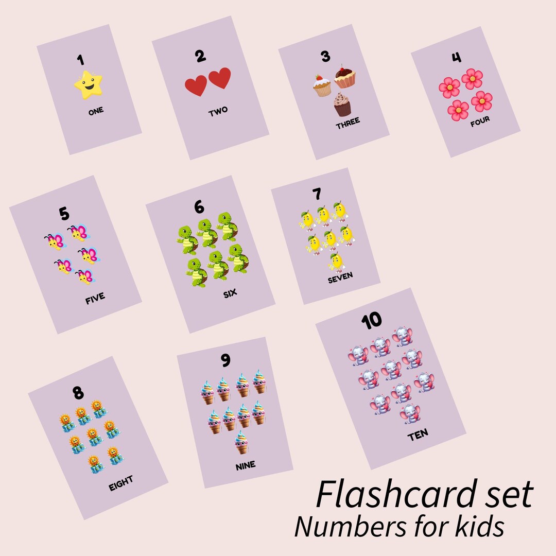 Engaging Montessori Number Flashcards – Counting Fun for Toddlers ...