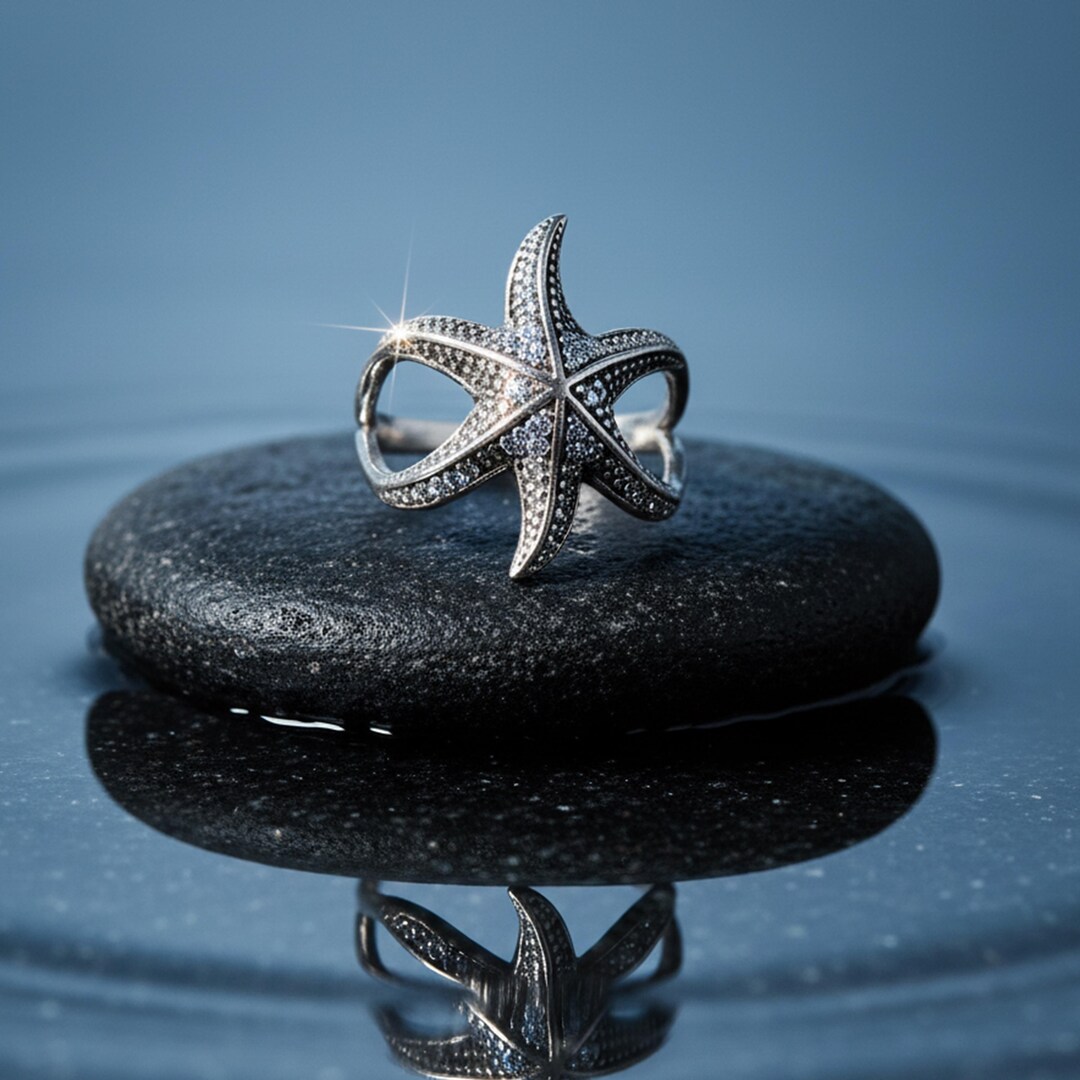 Starfish Ring Brass | Beach Jewelry for Women | Ocean Inspired Ring ...