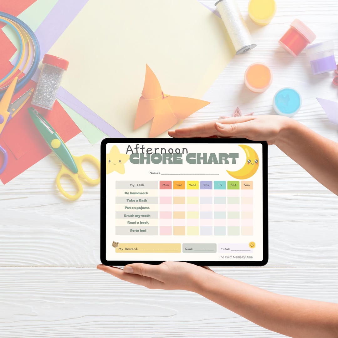 Kids Chore Chart Bundle – Morning & Evening Routine – Bilingual English ...