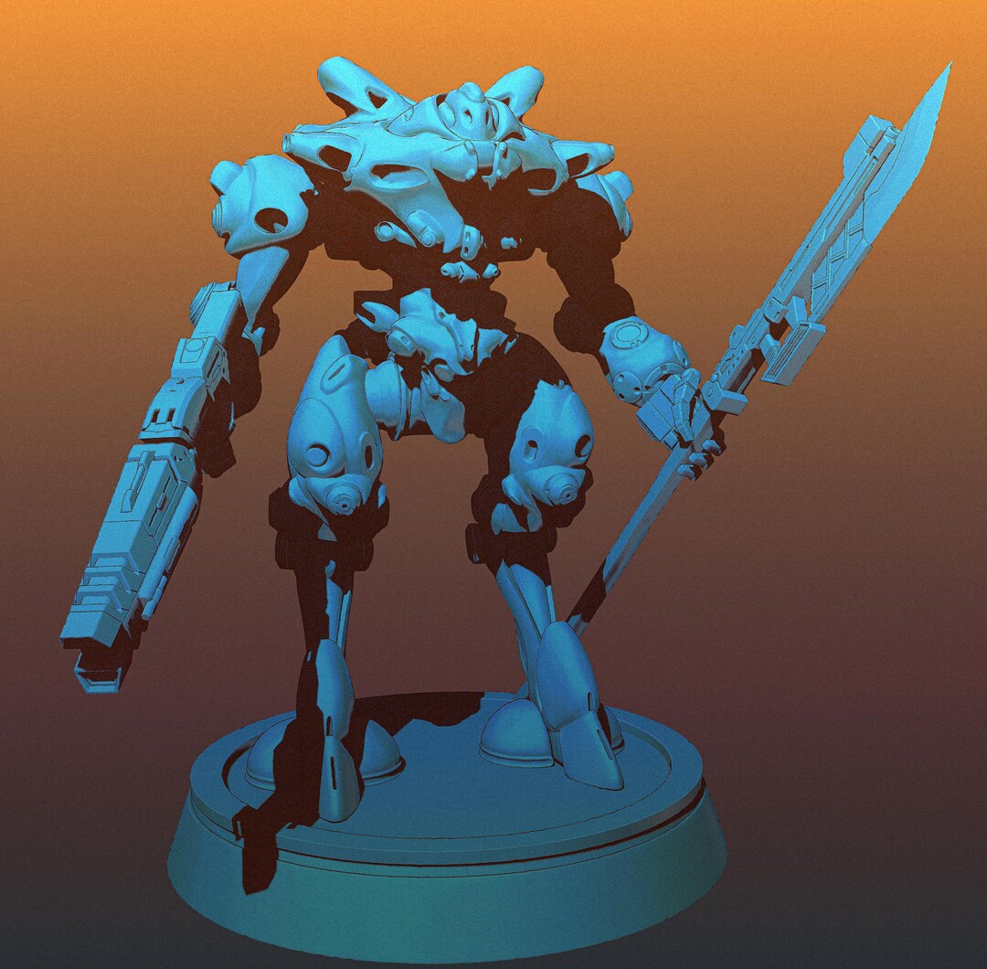 Biomorph V-13 Robot 3D Model: Mecha Statue STL (digital Download) - Etsy