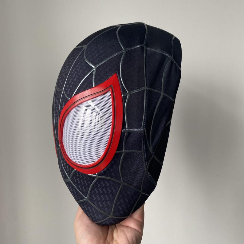 Miles Morales Spiderman Cosplay Mask Into the Spiderverse Cosplay Movie ...